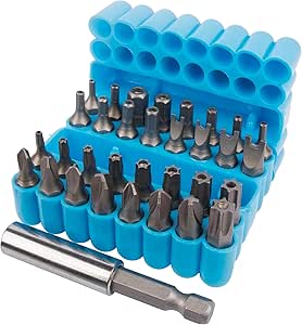 33 Screwdriver Security Bit Sets Include 3 Torques, 4 Tri Wings, 4 ...