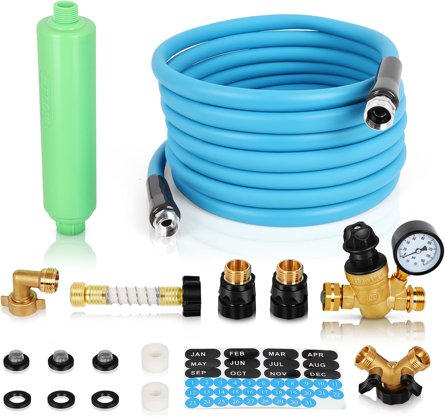 RV & Camper Fresh Water Kit (RV Water Filter with Flexible Hose ...