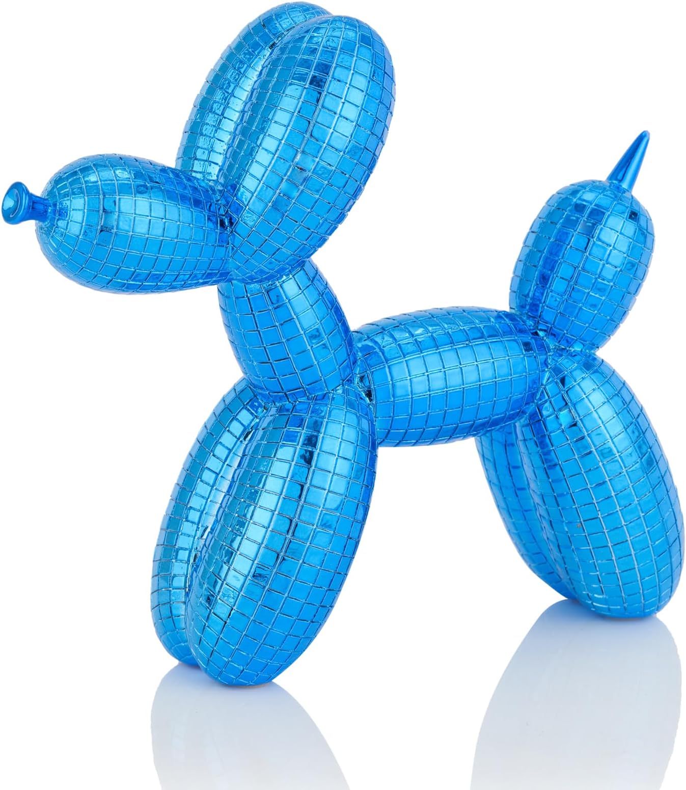 Amazon.com: BOIHEGU Disco Blue Balloon Dog Statue Decor 7 inch ...