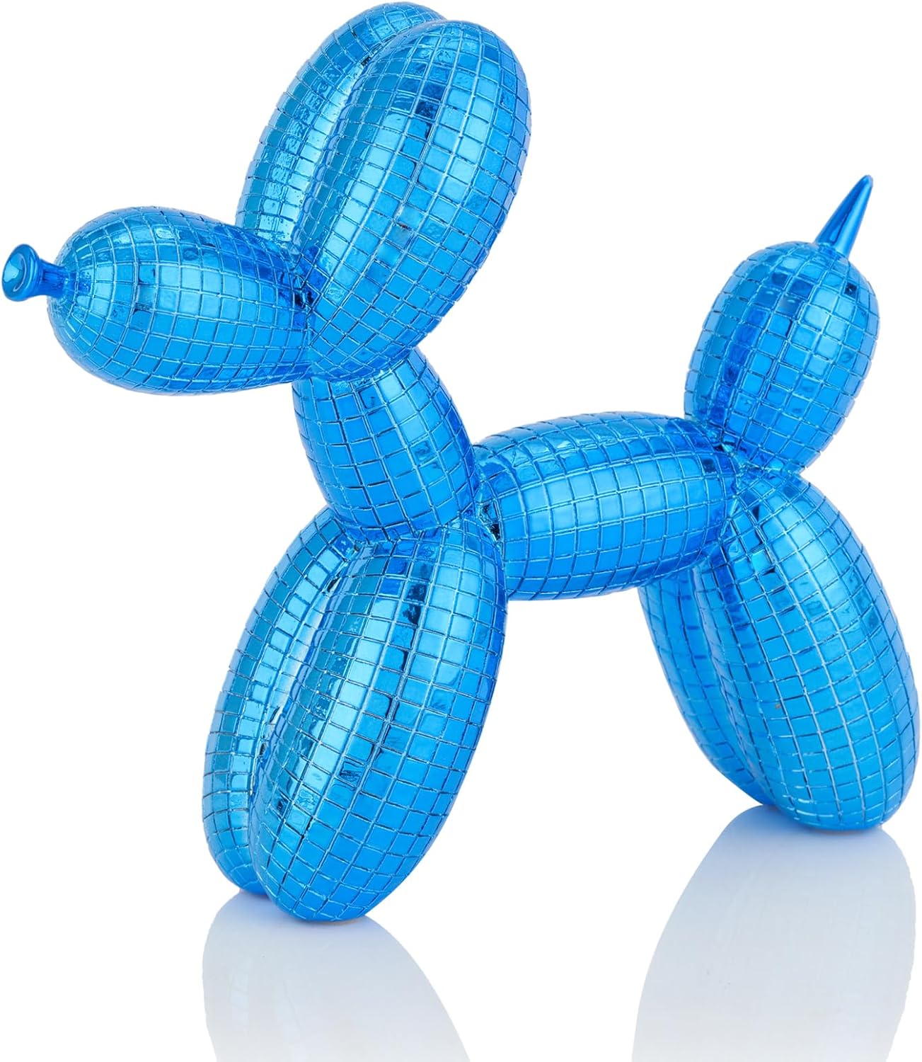 Amazon.com: BOIHEGU Disco Blue Balloon Dog Statue - 7 inch Electroplate ...
