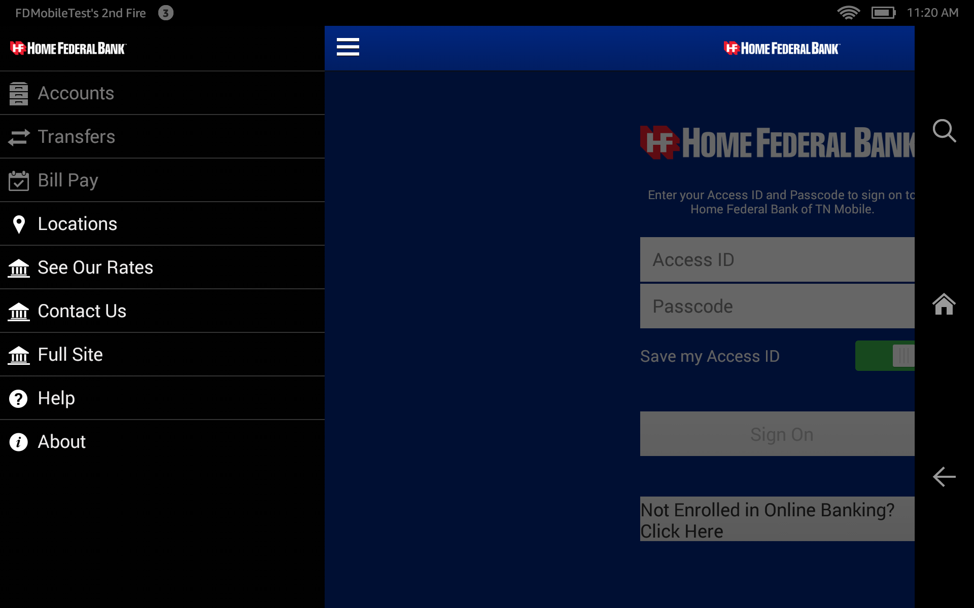 Home Federal Bank Mobile for Tablet - App on Amazon Appstore