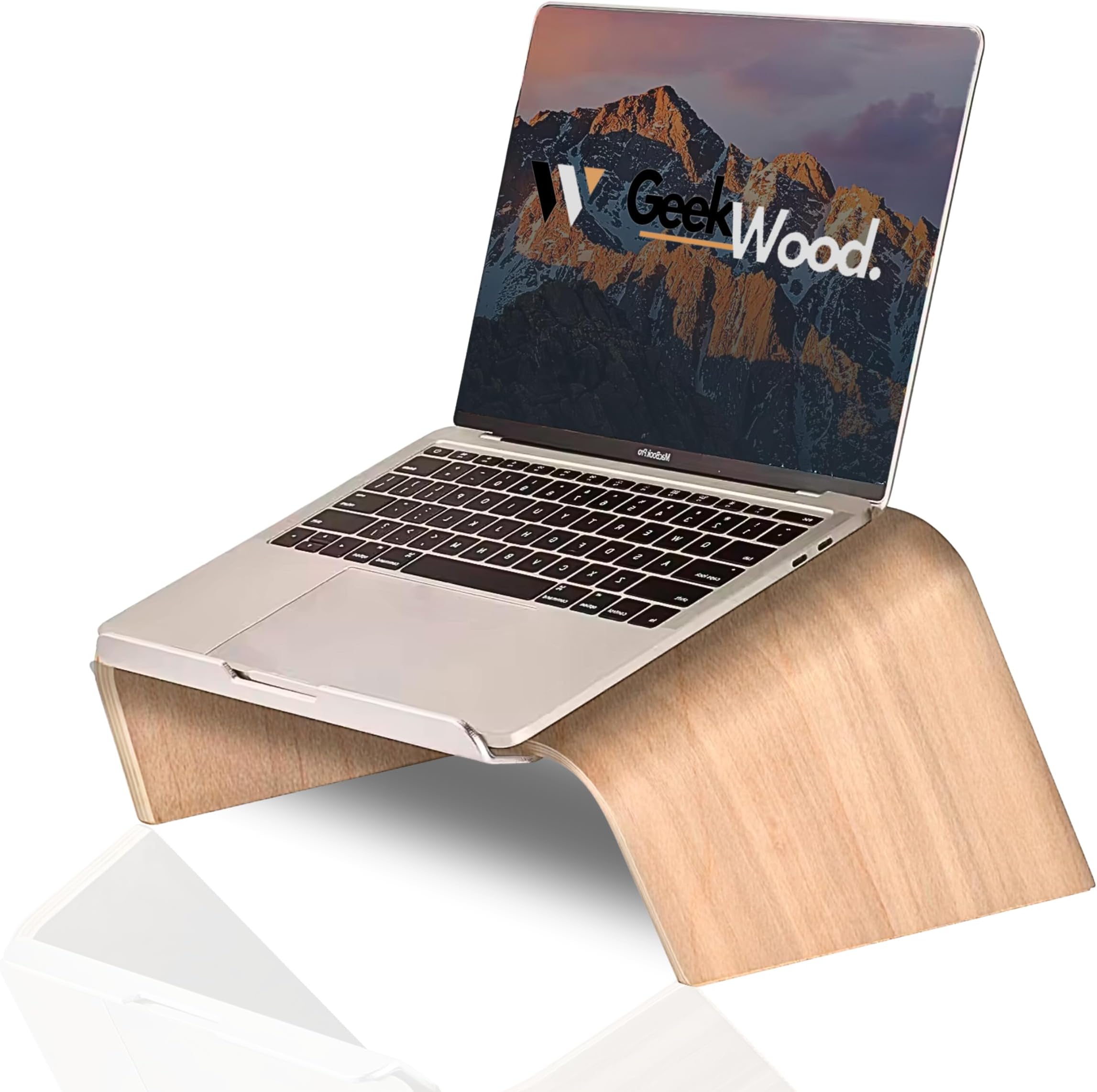 GeekWood Wood Laptop Riser for Desk Salta - Laptop Stand Wood - Laptop ...
