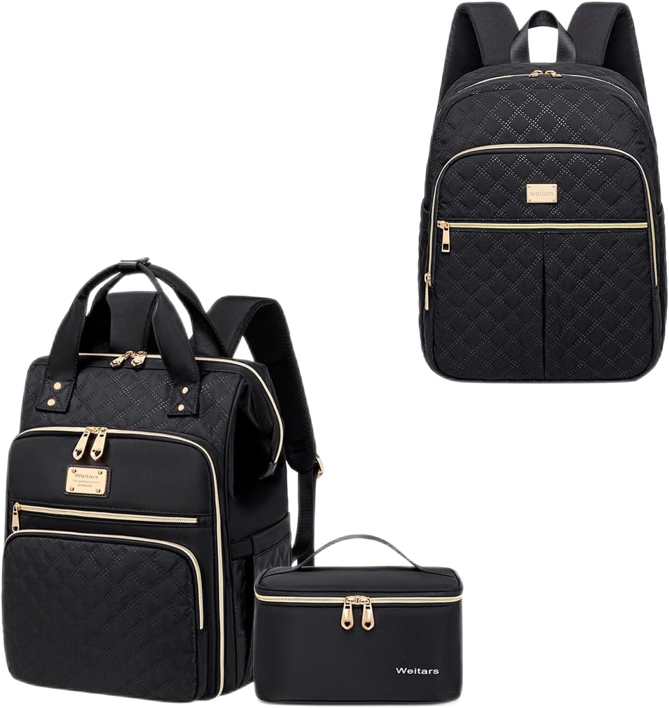 Amazon.com: Weitars Laptop Backpack With Lunch Box And Lunch Backpack ...