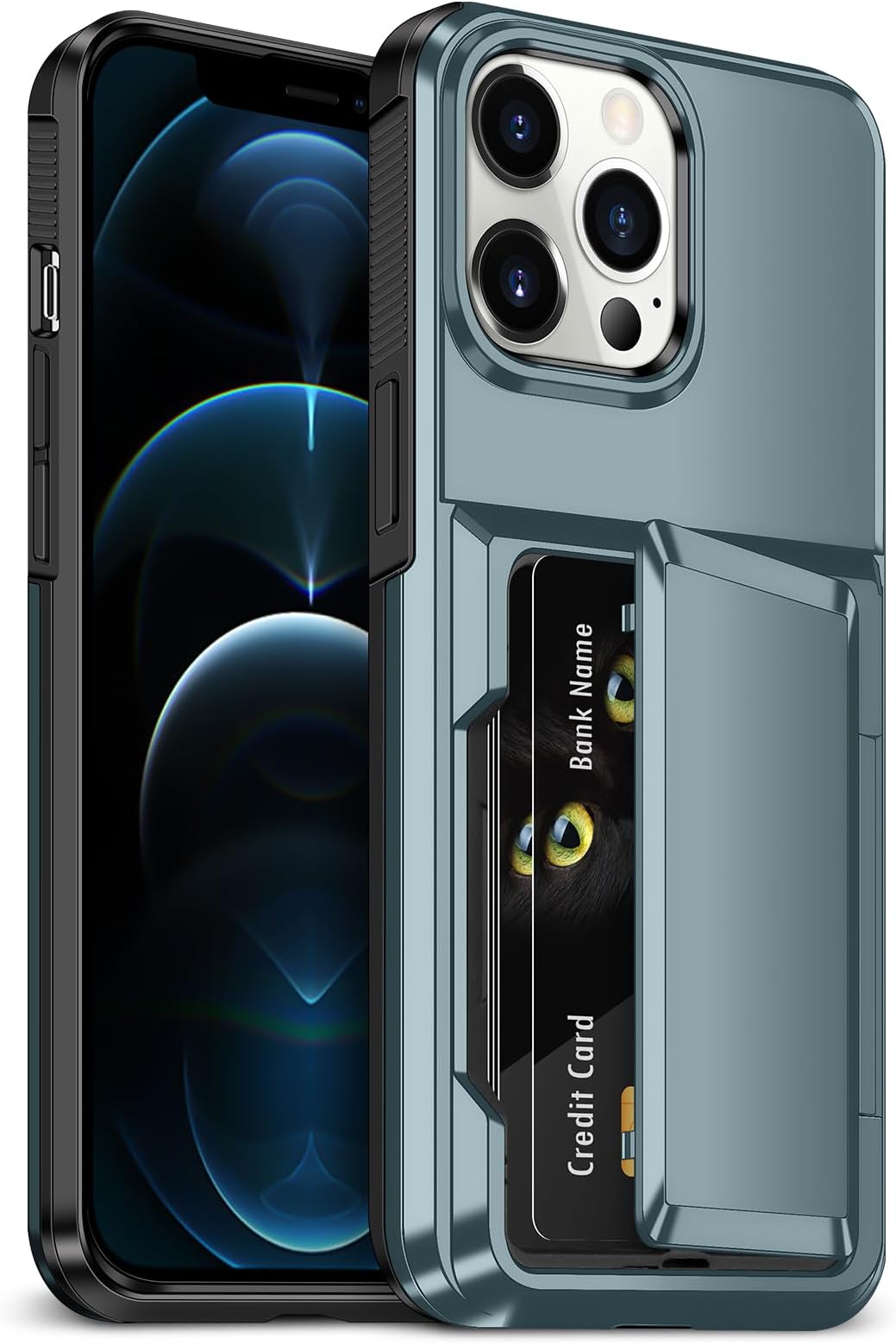 Amazon.com: Clayco Argos Series Wallet Case for iPhone 12/12 Pro 6.1 ...