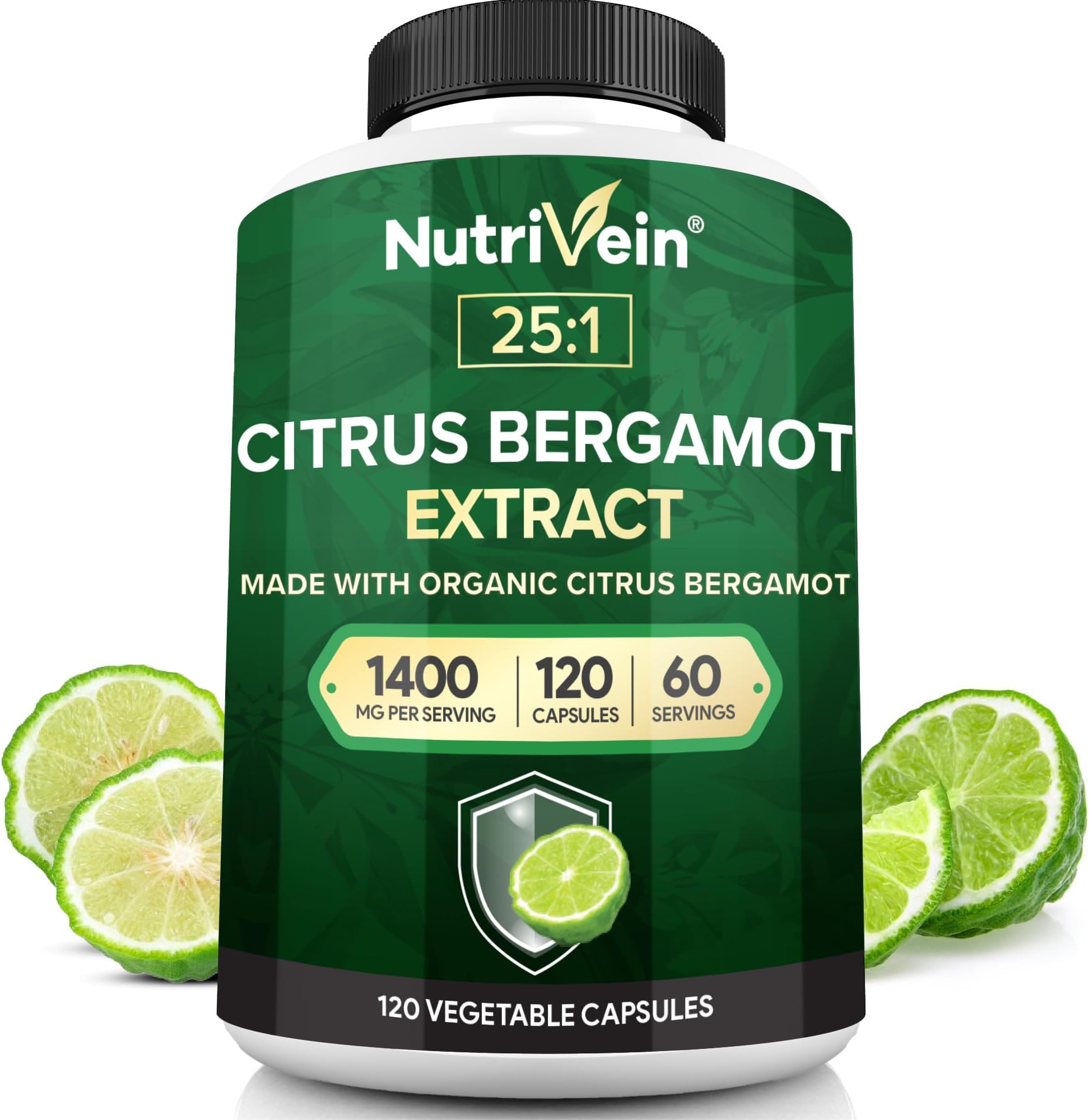 Amazon.com: Nutrivein Premium Citrus Bergamot Supplement 1400mg 25:1 ...