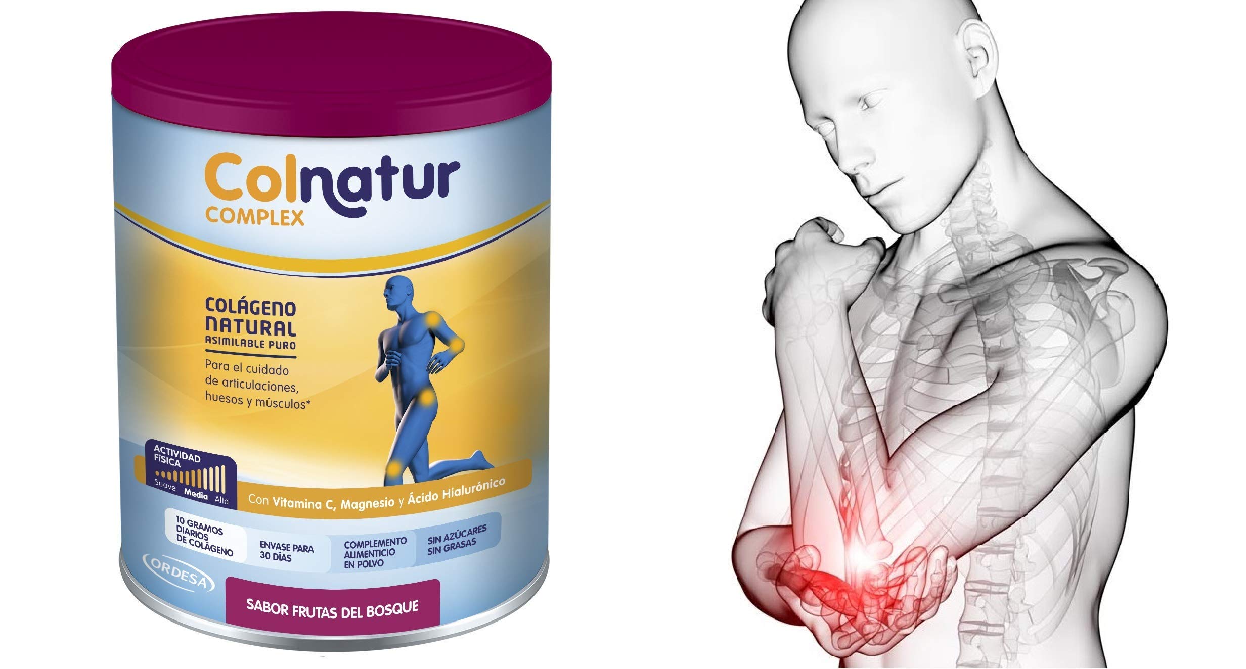 Buy COLNATUR Complex Natural Collagen Berries Flavor 345g – Spanish ...