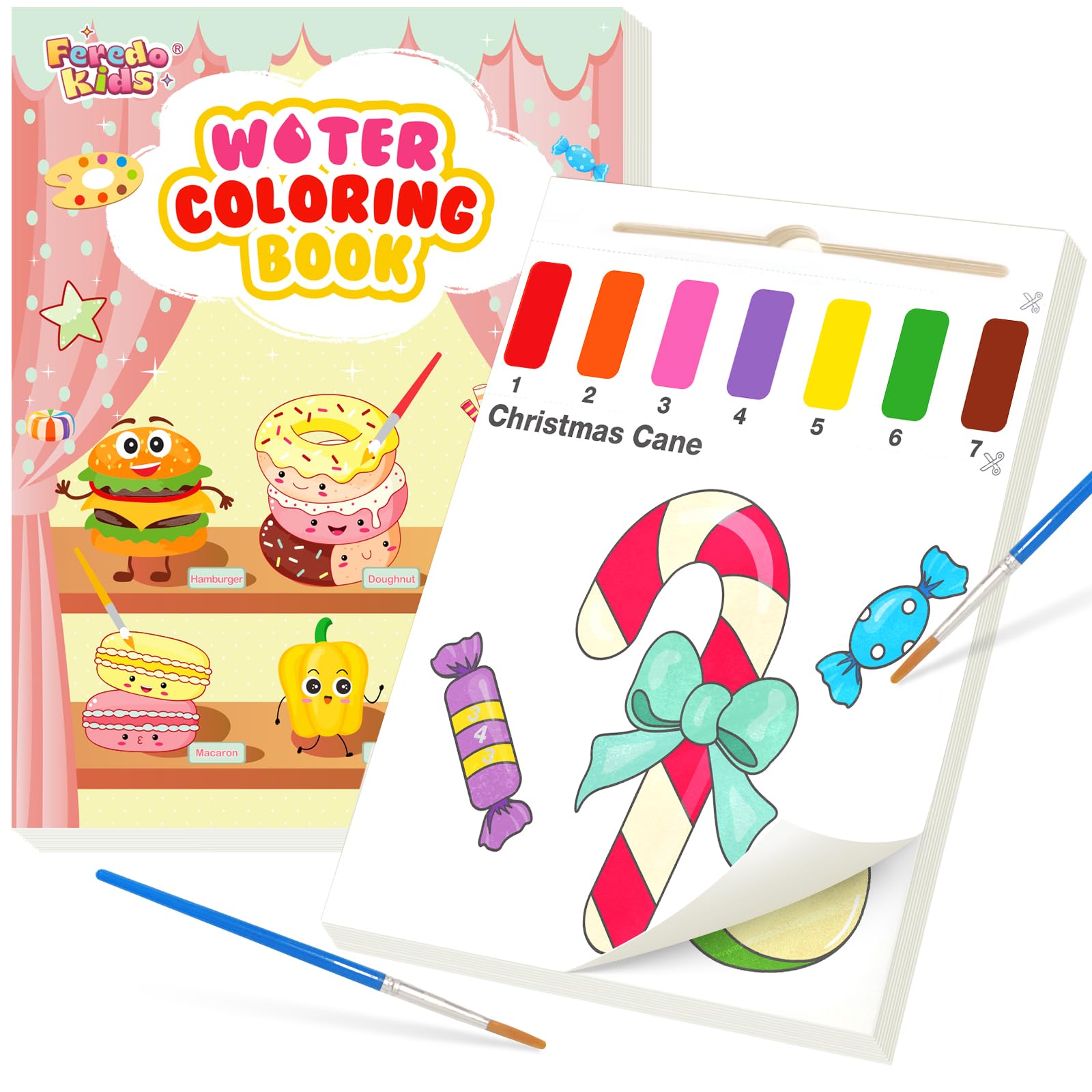 Paint with Water Coloring Book for Toddlers - Mess Free Kids Watercolor ...