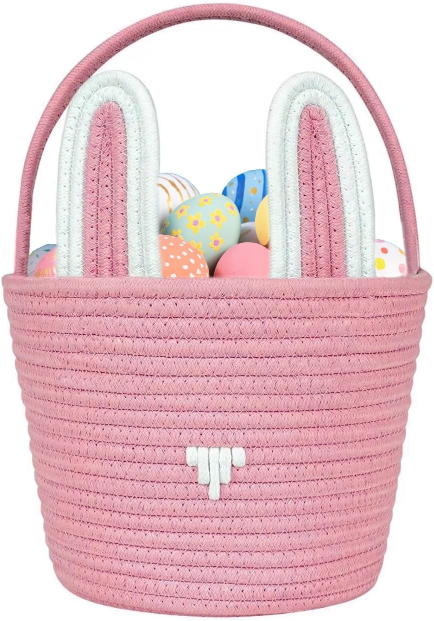 Amazon.com : Poschnor Large Easter Basket with Gift Bags and Ribbons ...