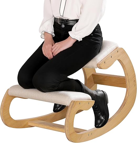 Amazon.com: Predawn Ergonomic Kneeling Chair – Rocking Posture Chair ...