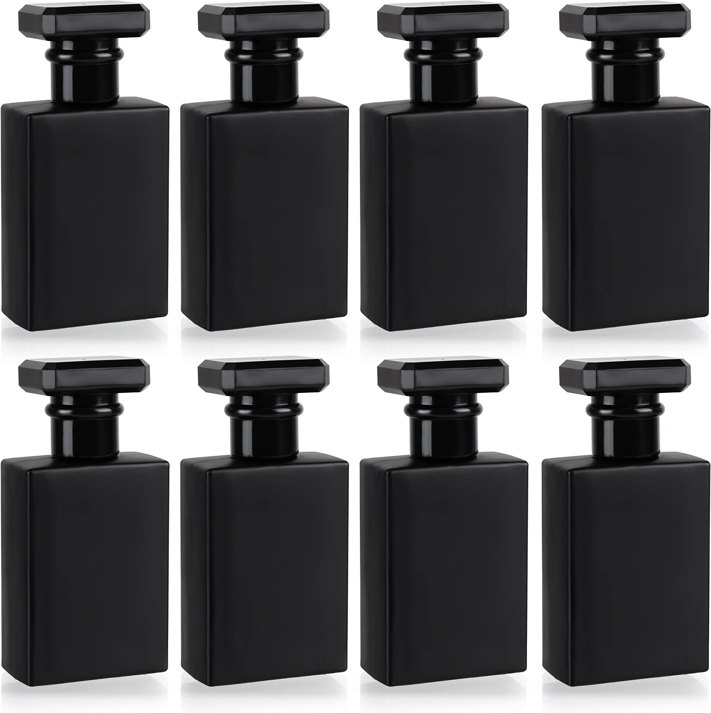 BELLE VOUS 8 Pack of Black Empty Refillable Perfume Spray Bottles ...