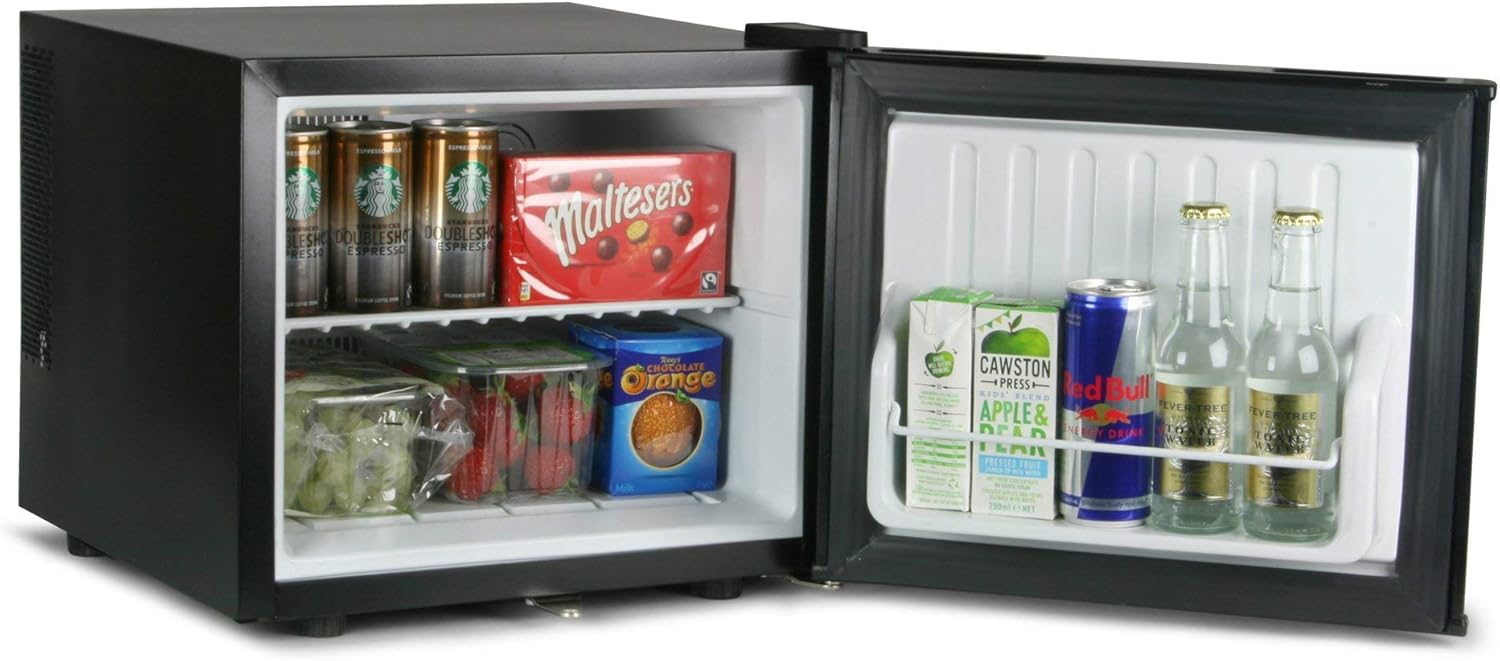 Drinkstuff 17ltr ChillQuiet Mini Fridge - Black : Amazon.co.uk: Large ...