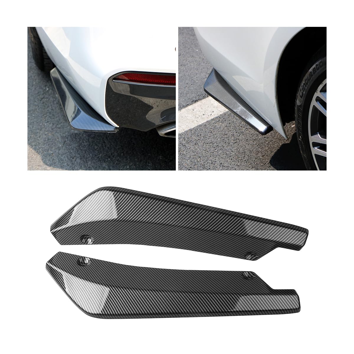 Amazon.com: Mandark 2PCS Car Rear Bumper Diffuser Spoilers, Anti ...