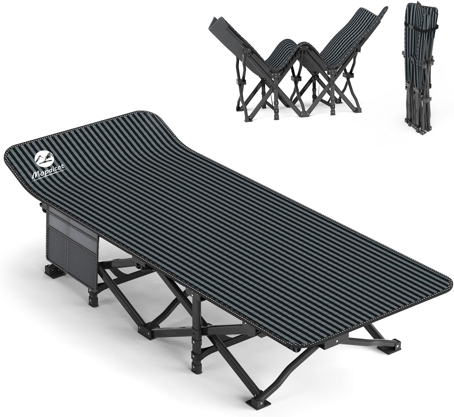 Amazon.com: Mopaicot Camping Cot for Adults Comfortable, Folding Cot ...