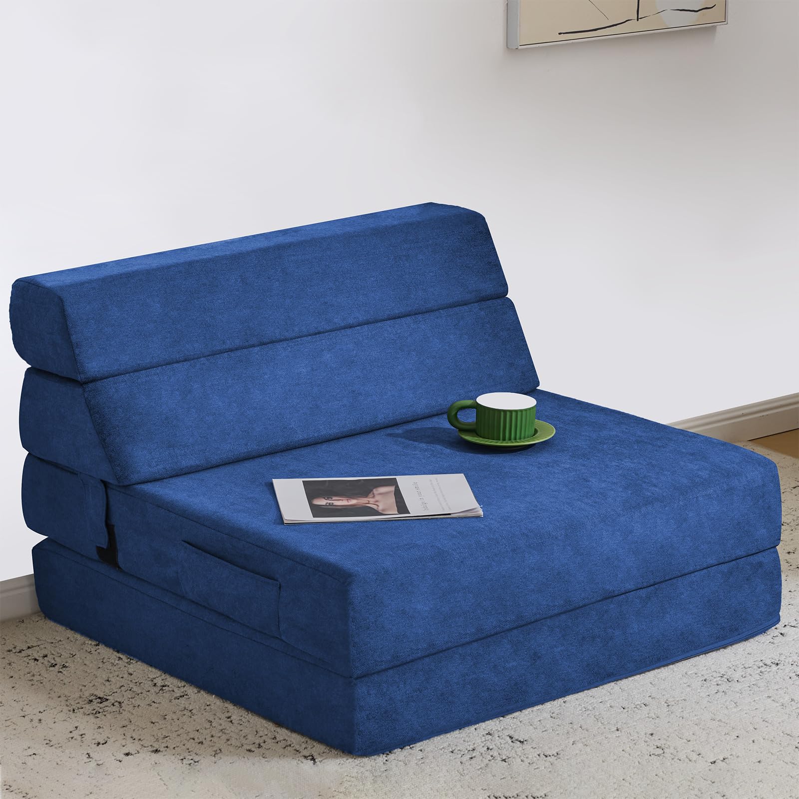 Amazon.com: Erigiak Sofa Bed Foldable Mattress Luxury Miss Fabric ...