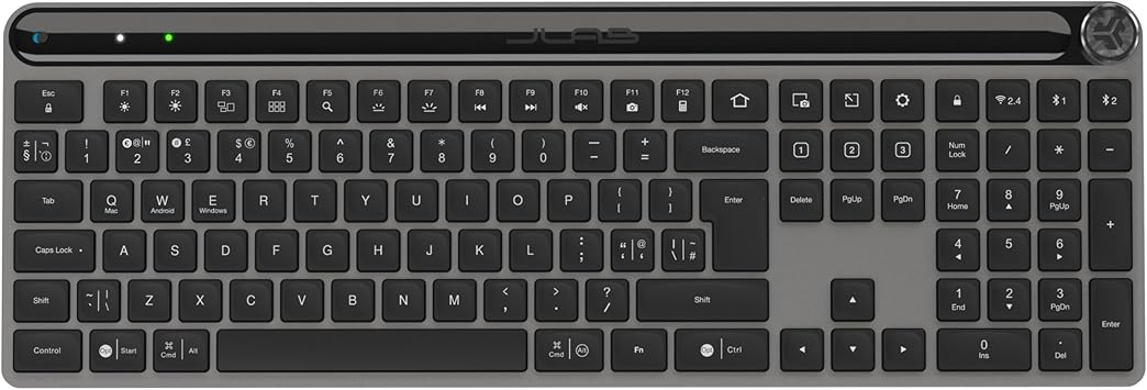 JLab Epic Advanced Wireless Keyboard - Multi Device Backlit ...