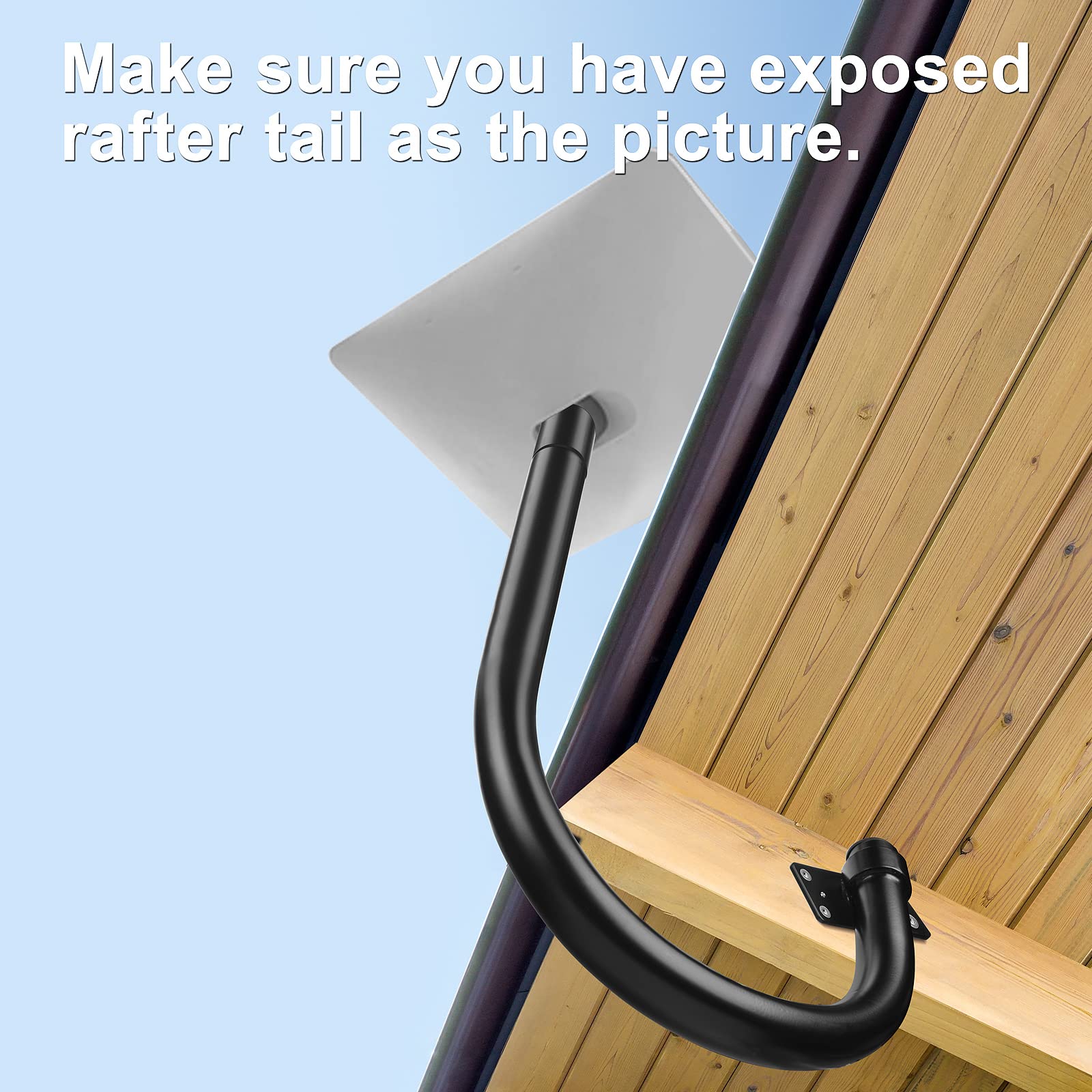 Snapklik.com : Under Eave Satellite Mount, 1-5/8 Roof Mount For Outdoor ...