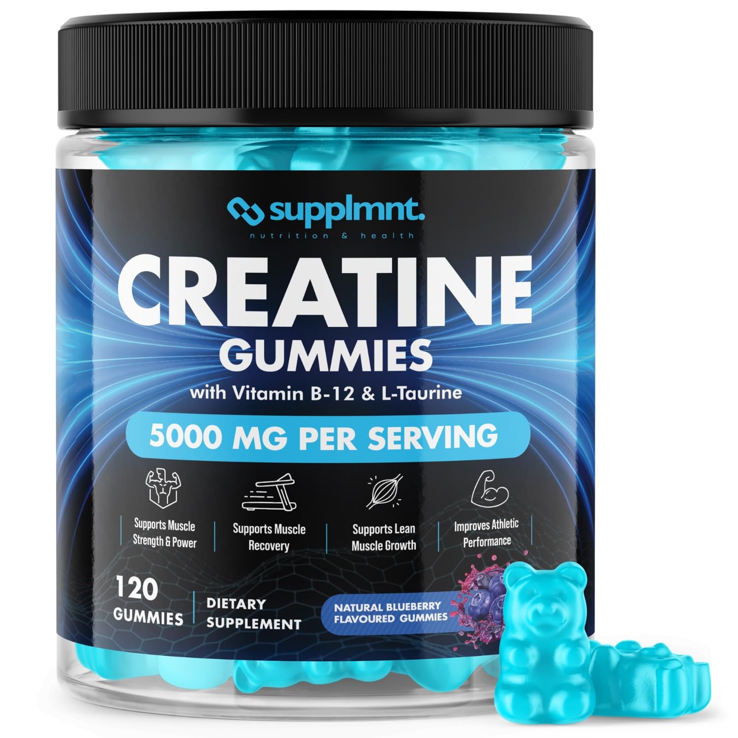 Creatine 120 Gummies Max 5000mg for Men & Women Creatine Monohydrate ...
