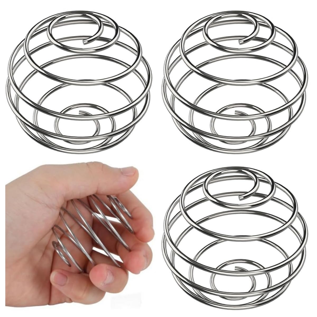 Snapklik.com : 4 Pcs 2.1-Inch Large Size Shaker Balls For Protein Shakes