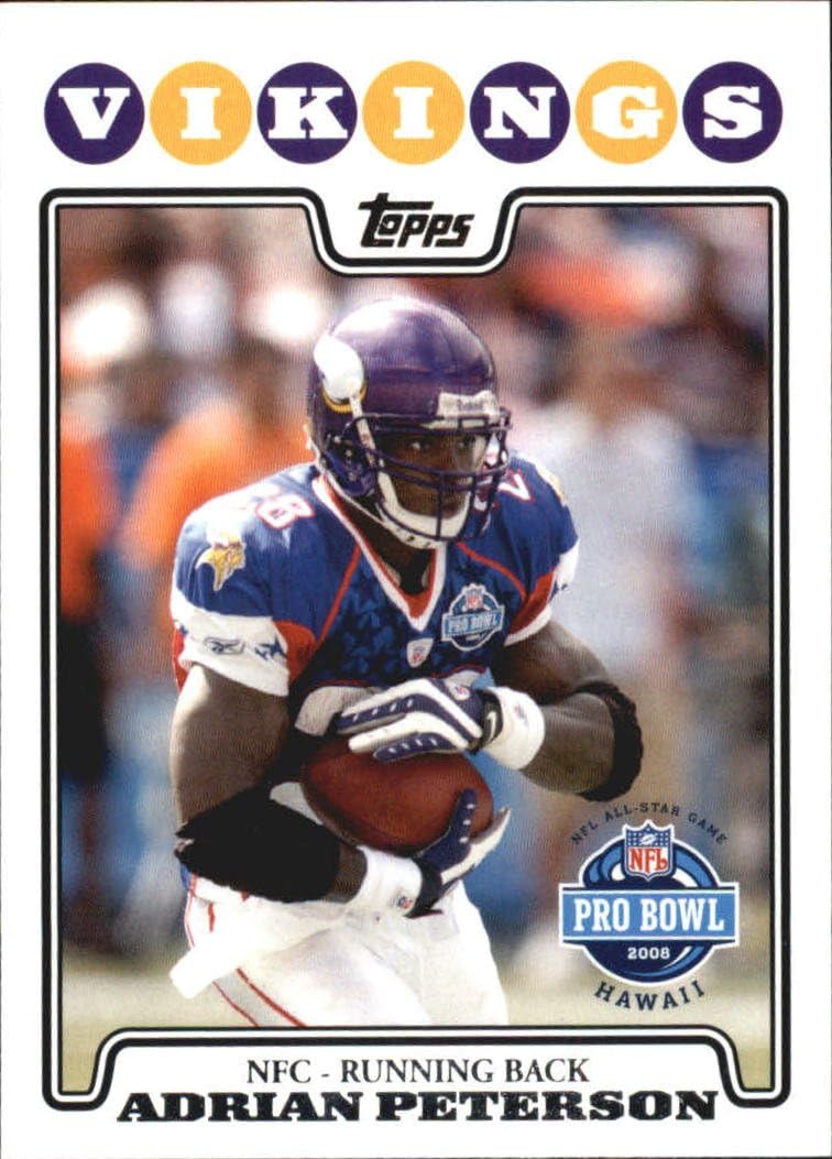 Amazon.com: 2008 Topps Football Card #298 Adrian Peterson ...