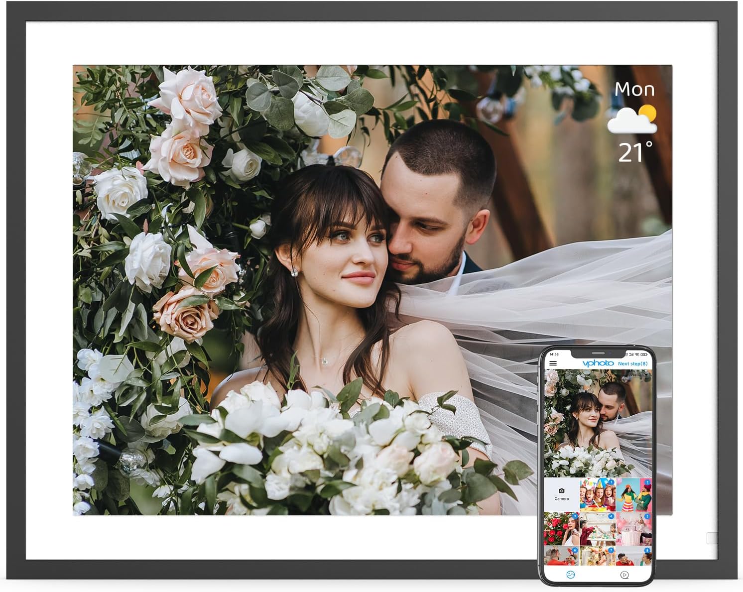 Amazon.com : Large Digital Picture Frame 17" Digital Photo Frame ...