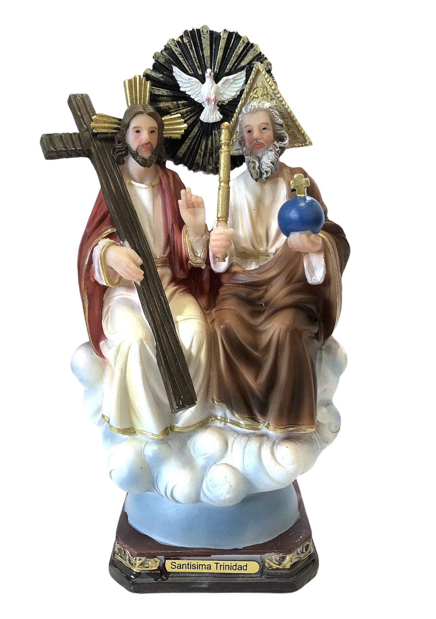 Amazon.com: 8" Inch Holy Trinity Religious Statue Figurine Estatua ...