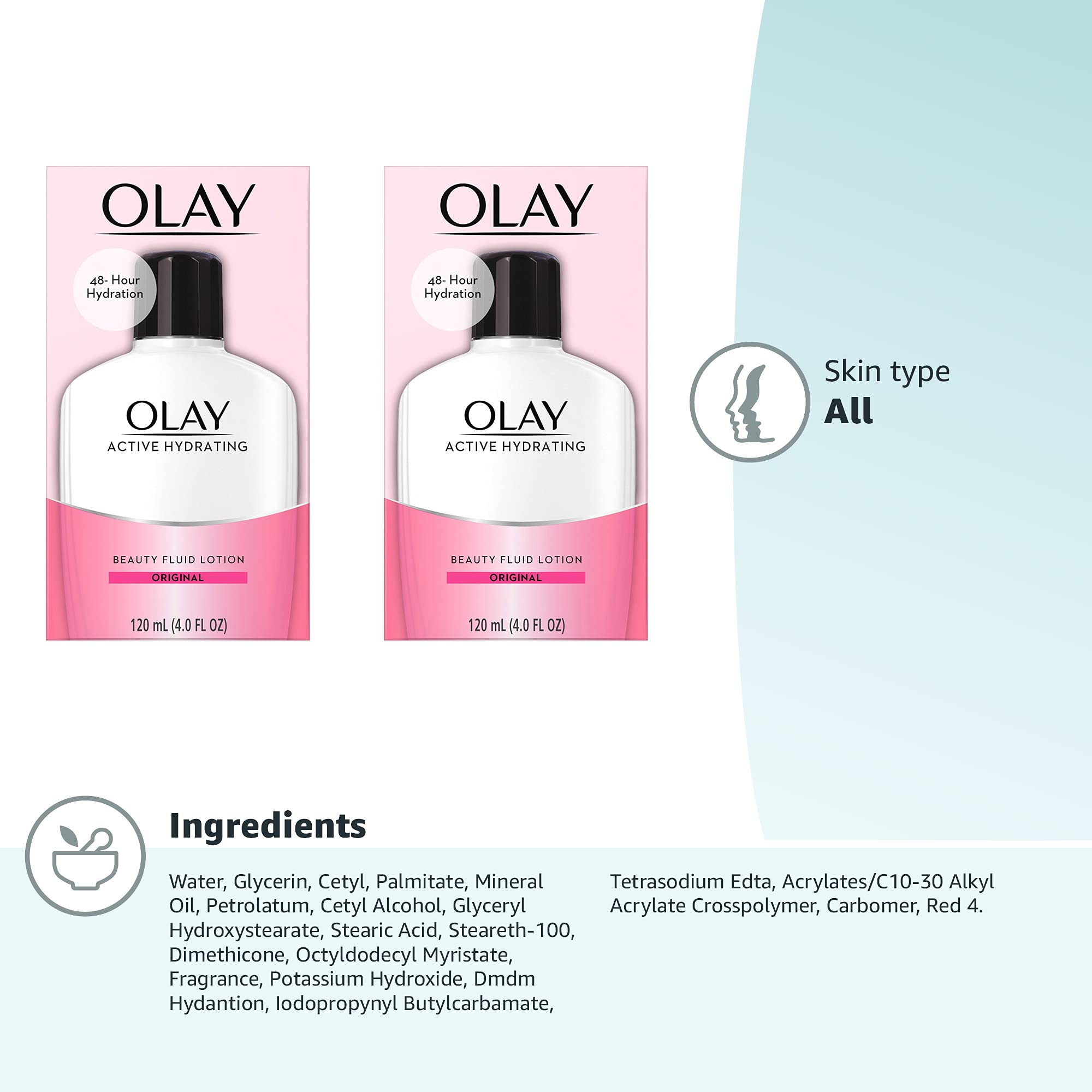 Buy Face Moisturizer by Olay, Active Hydrating Beauty Fluid Lotion ...