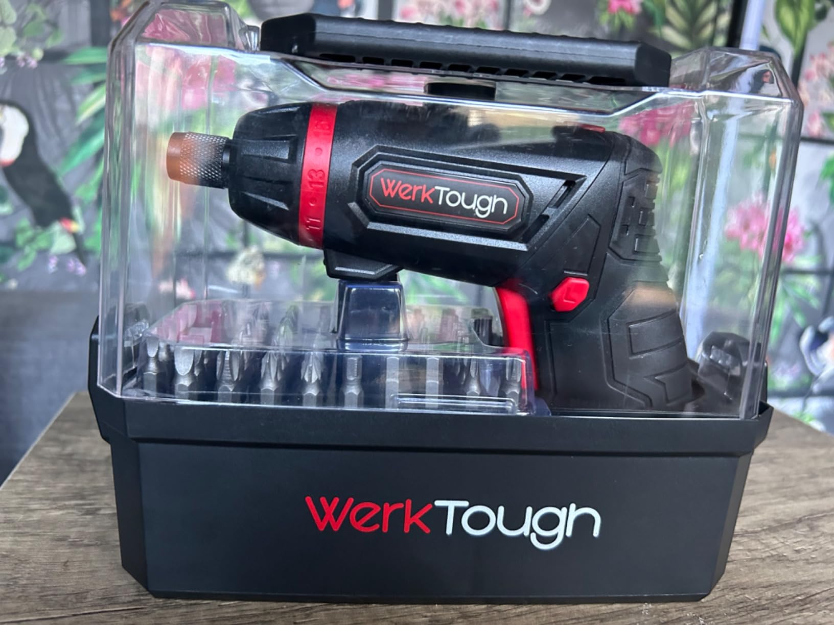 Werktough S025 4V Cordless Screwdriver 2.0A Battery Swivel Body with ...