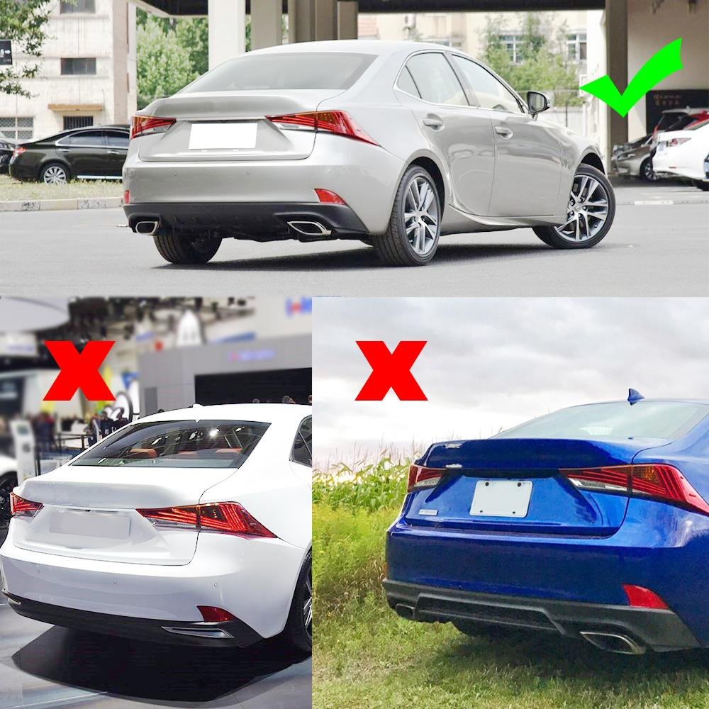 JC SPORTLINE Carbon Fiber Rear Diffuser fits for Lexus Is300 Is350 Base ...