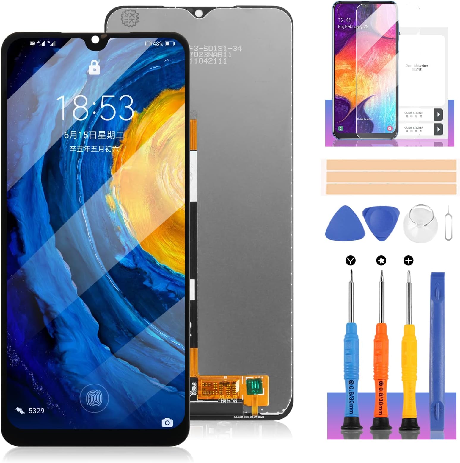 Amazon.com: for Samsung Galaxy A03s Screen Replacement for Samsung A03s ...