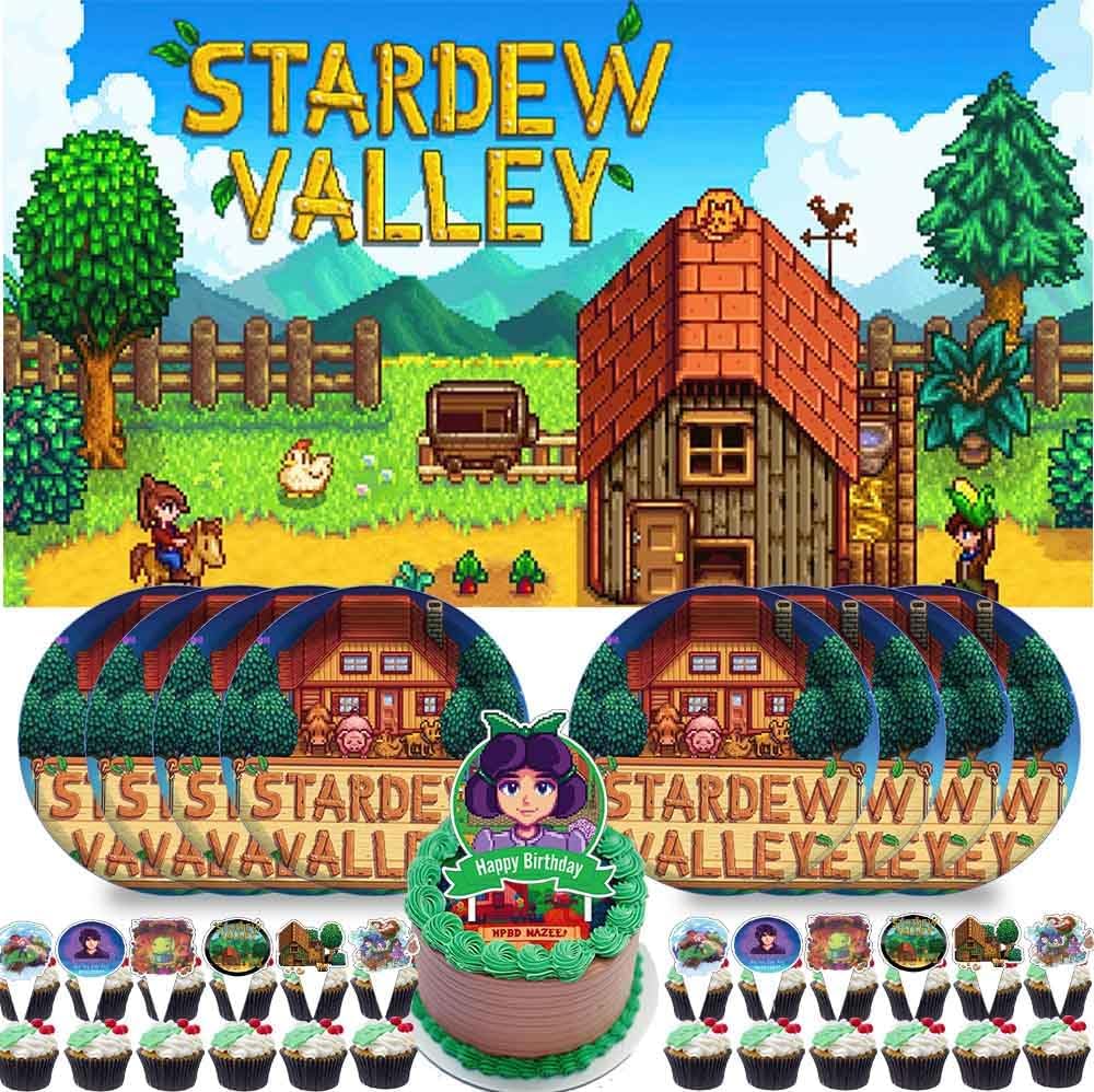 Party Supplies for Stardew Valley Birthday Decorations Plates Banner ...