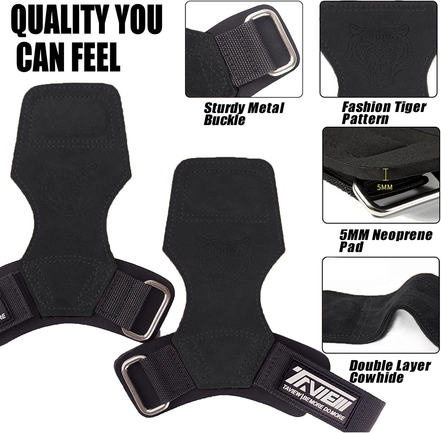 Snapklik.com : TAVIEW Lifting Wrist Straps For Olympic Weightlifting ...