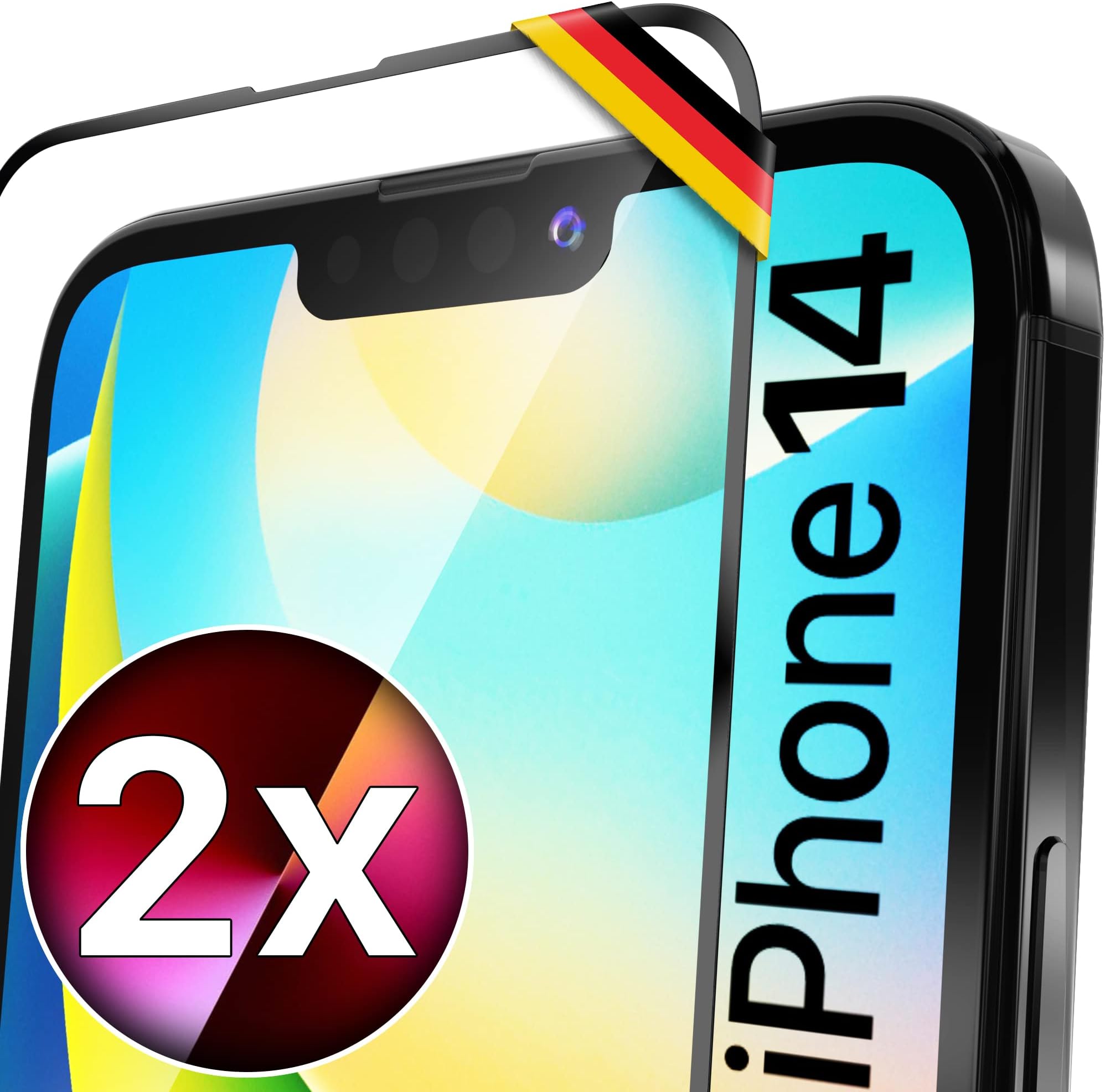 UTECTION 2X Full Screen Schutzglas für iPhone 15 | Perfekte Passform ...