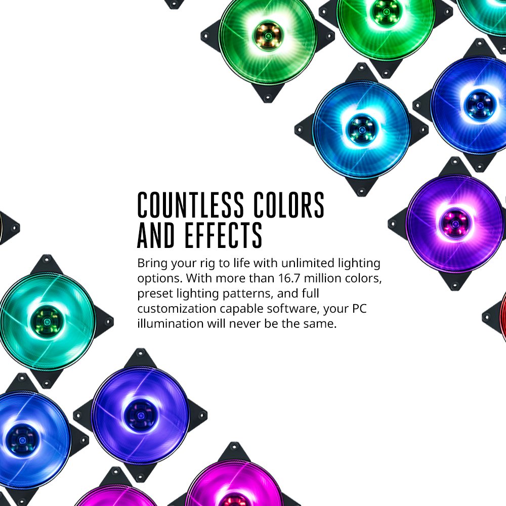 Cooler Master RGB LED Controller with 4-Pin Ports - Multiple Colour ...