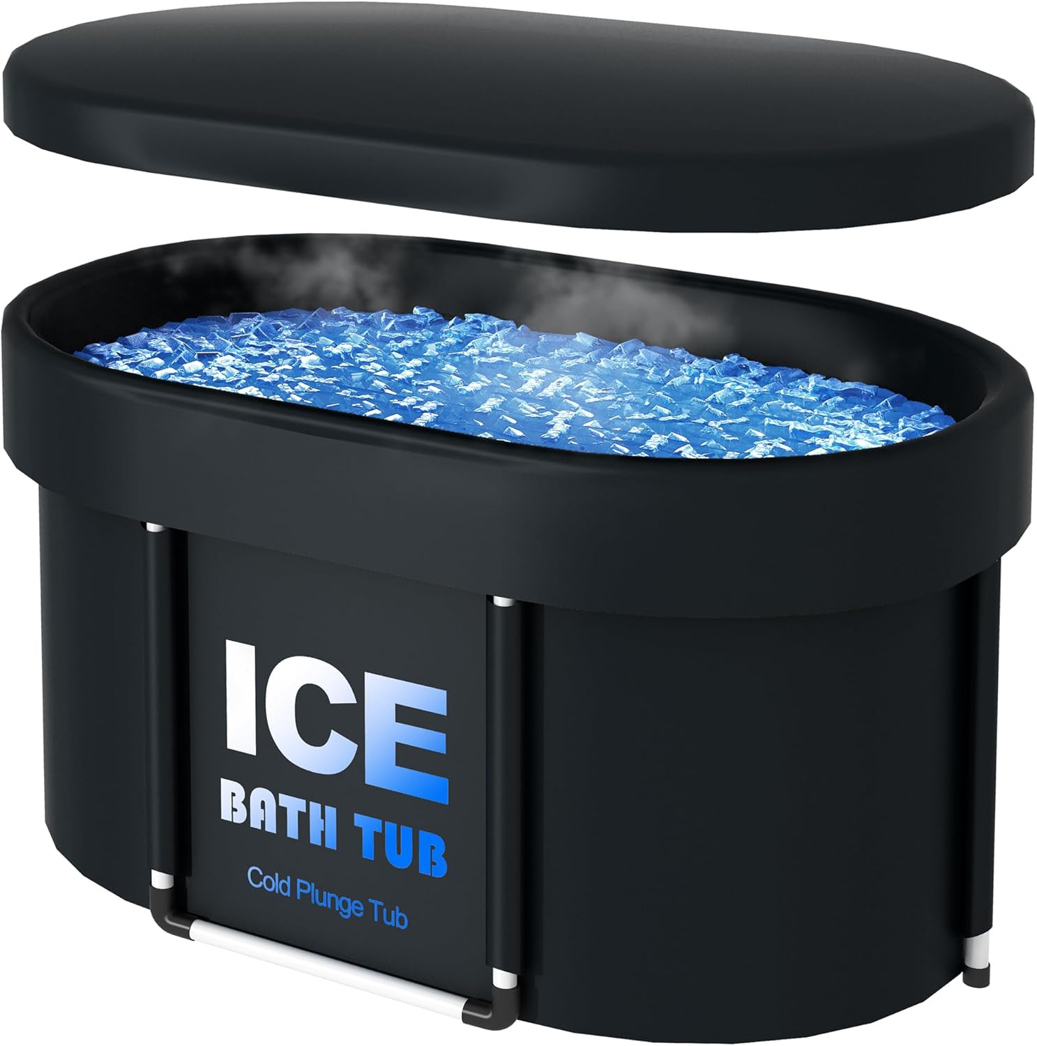 Ice Bath Tub with Lid for Athletes, 450L Portable Cold Plunge Tub for ...