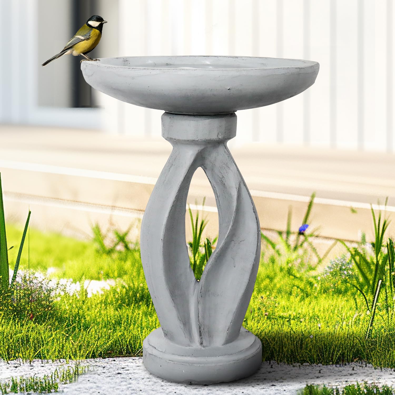 Concrete Bird Bath Clip Art Al's Garden Art Cast Stone Modern Concrete