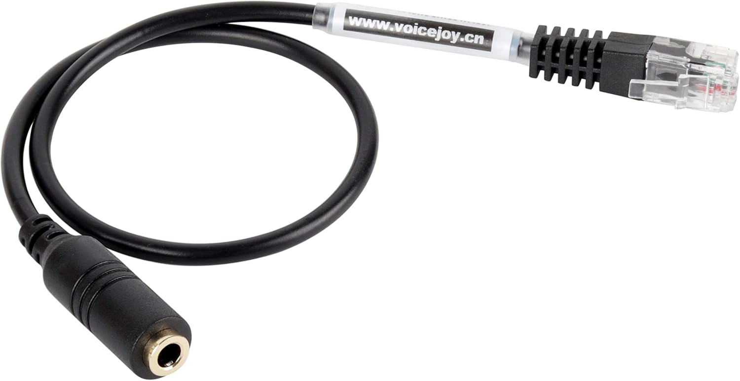 3.5mm Smartphone Headset to RJ9 Adapter for Aastra Adtran BT Alcatel ...