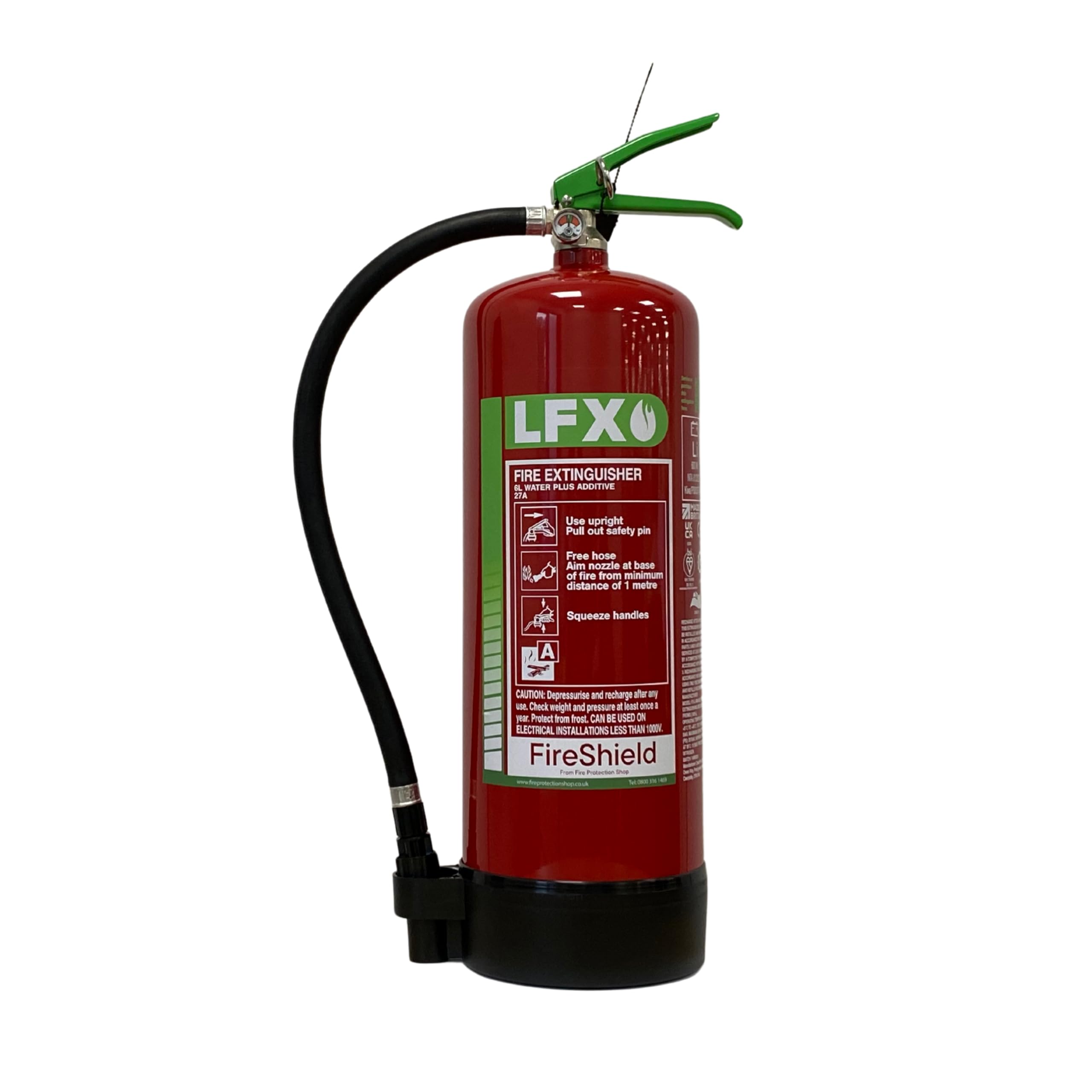 6ltr Lfx Lithium Ion Battery Fire Extinguisher Fireshield 6ltr Lfx ...