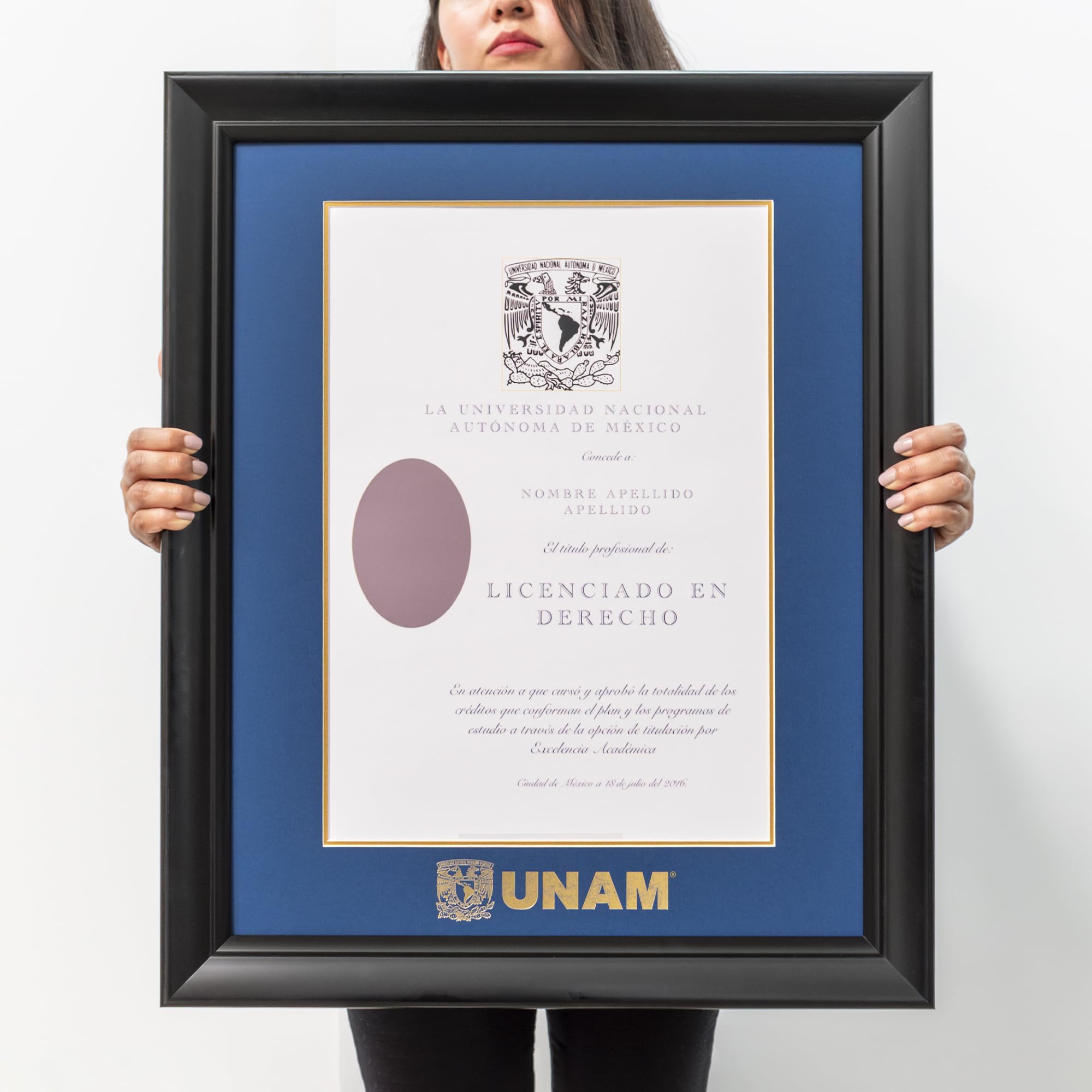 Marco Oficial Unam®, Para Título Universitario 47.4x57.4cm. : Amazon ...