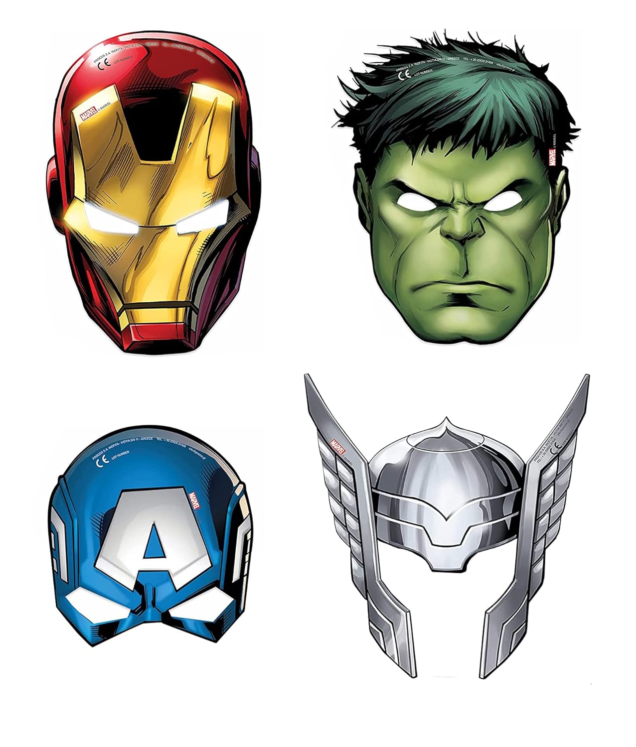 Buy Funcart Marvel Avengers paper Face Masks(8pcs/pack), Superhero ...