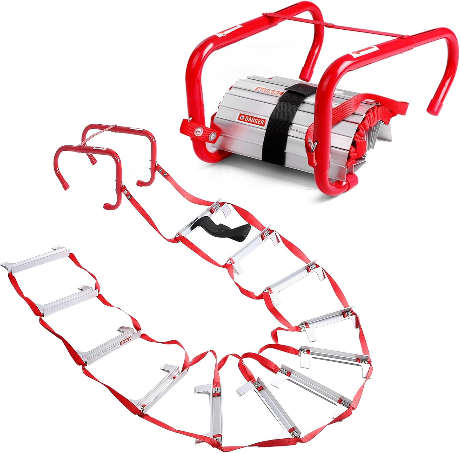 SIMEFUL Fire Escape Ladder, Emergency Fire Ladder 2 Story Window ...