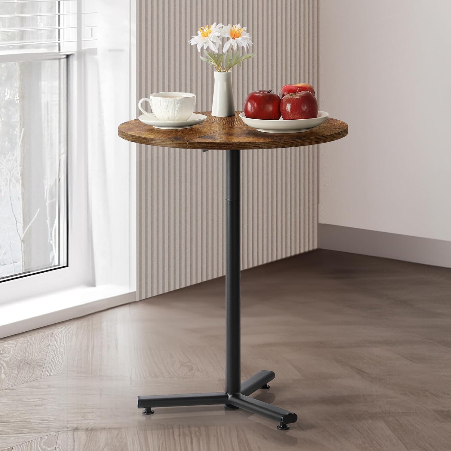 Amazon.com - Small Round Dining Table,Modern Round Kitchen Table with ...