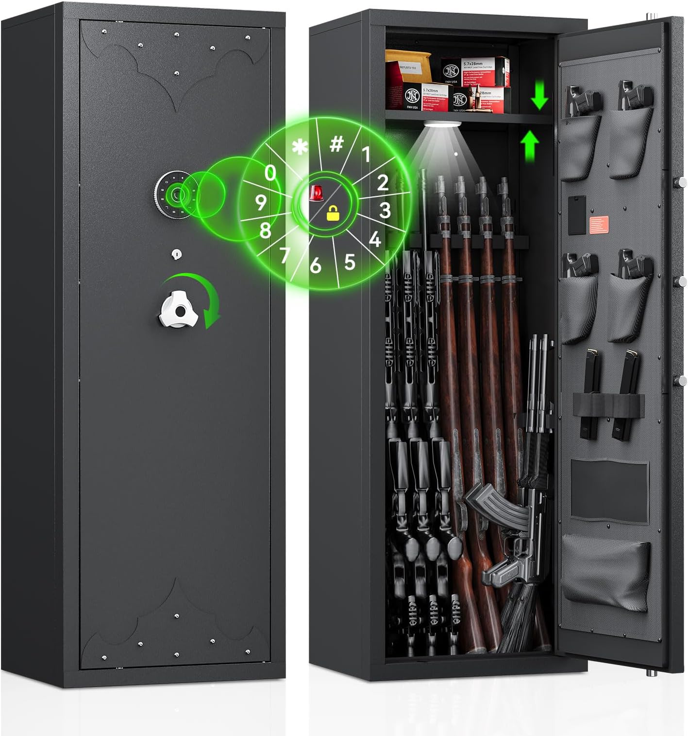 Amazon.com: KAER [2024 NEW] 15-20 Gun Safe,Gun Safes for Rifles and ...