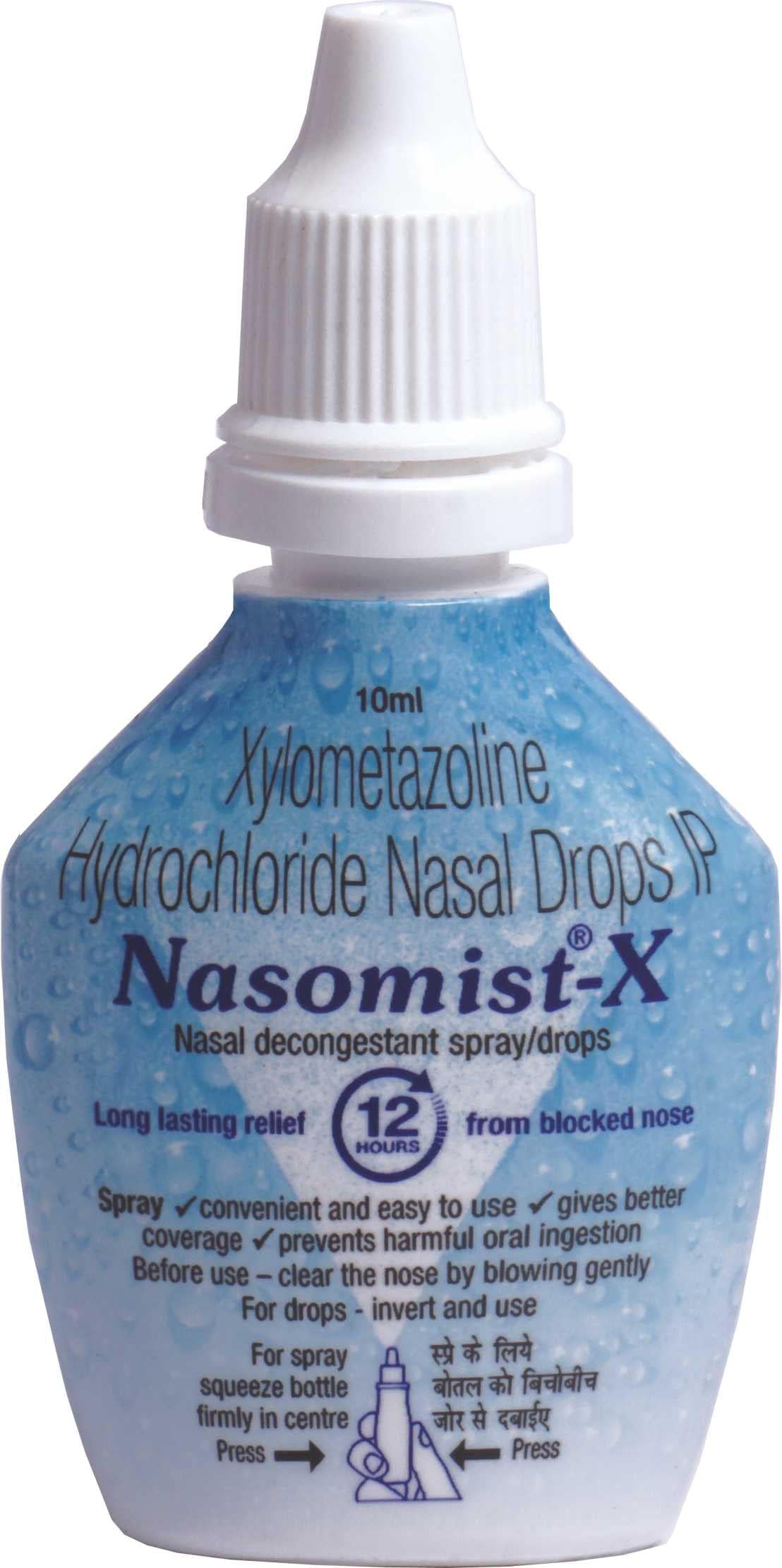 Buy Nasomist X Spray/Drops : Nasal Decongestant for the Treatment of ...
