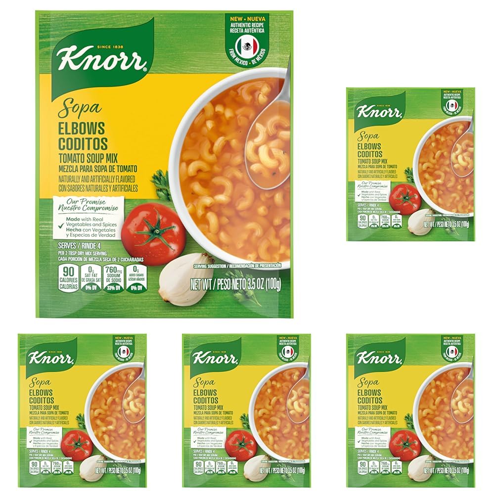 Amazon.com: Knorr Sopa/Pasta Soup Mix Tomato Based Elbow Pasta For A ...