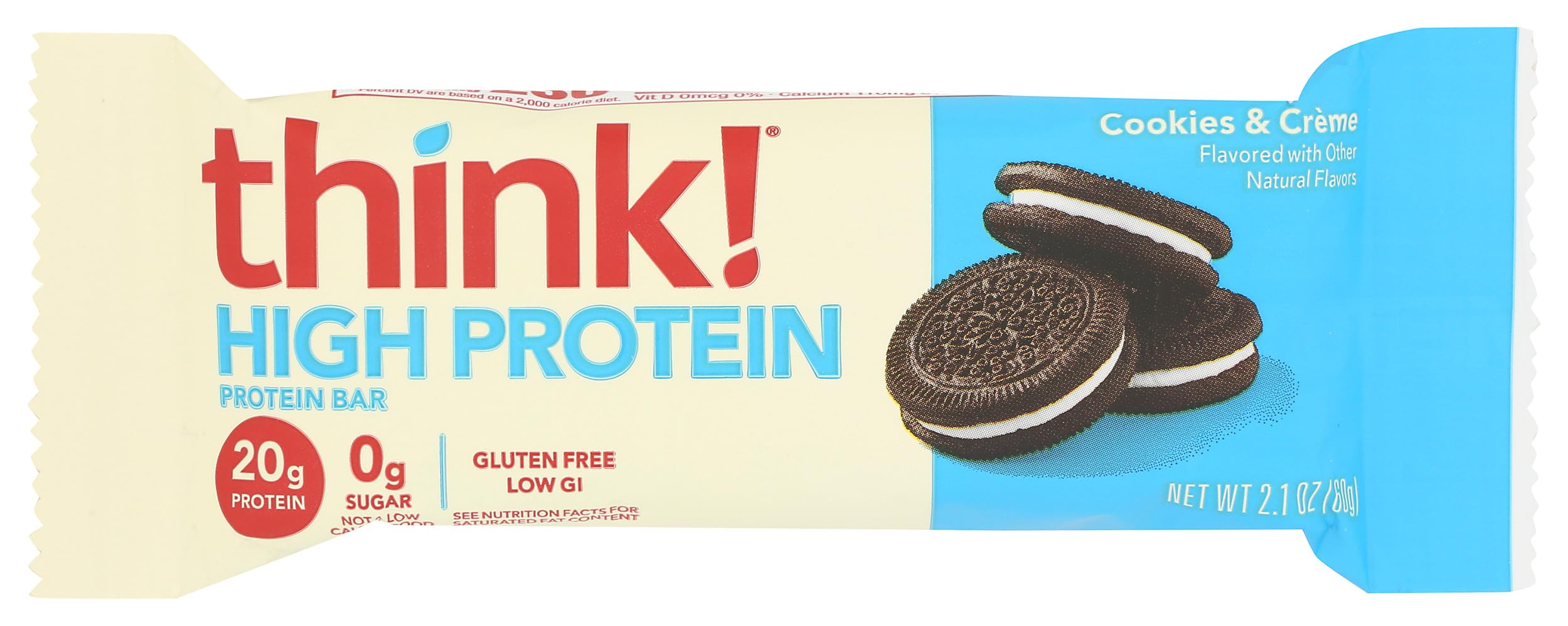Amazon.com: think!, High Protein Bars - Cookies and Crème, 20g Protein ...