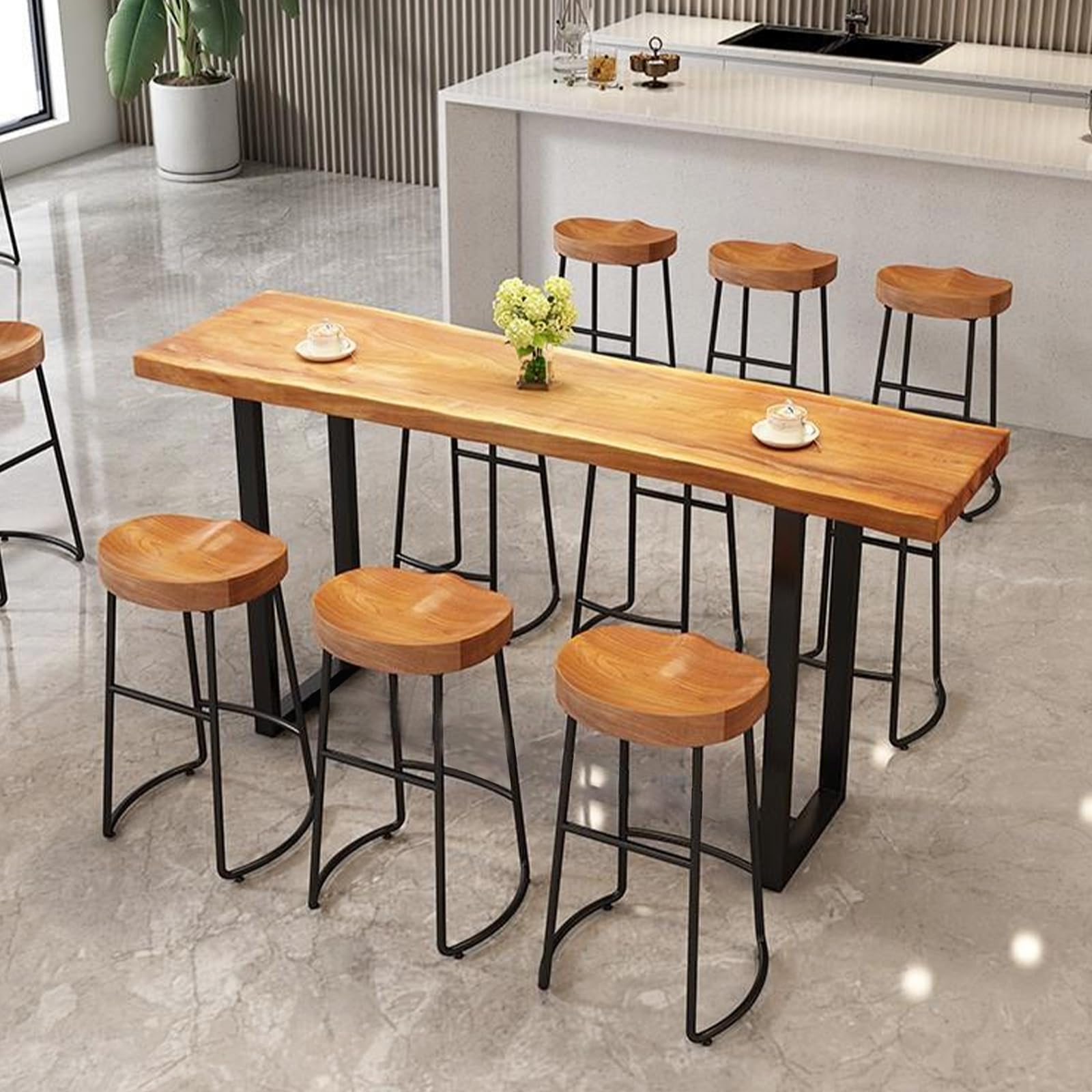 Wayfair High Top Bar Table Rustic Solid Wood Bar Table (47.2 ...