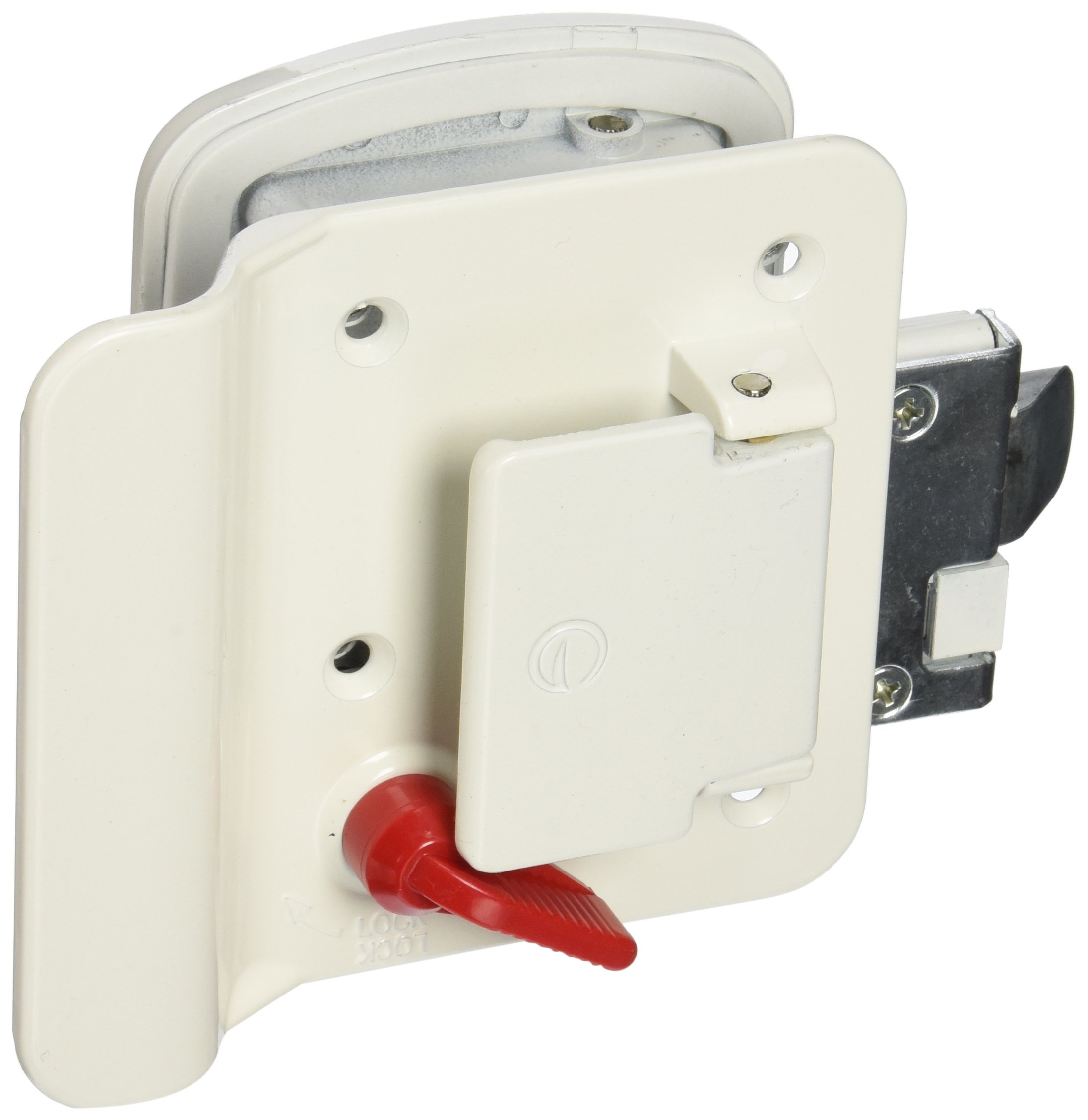 Snapklik.com : 013-571 White Global Travel Trailer Entrance Lock Set