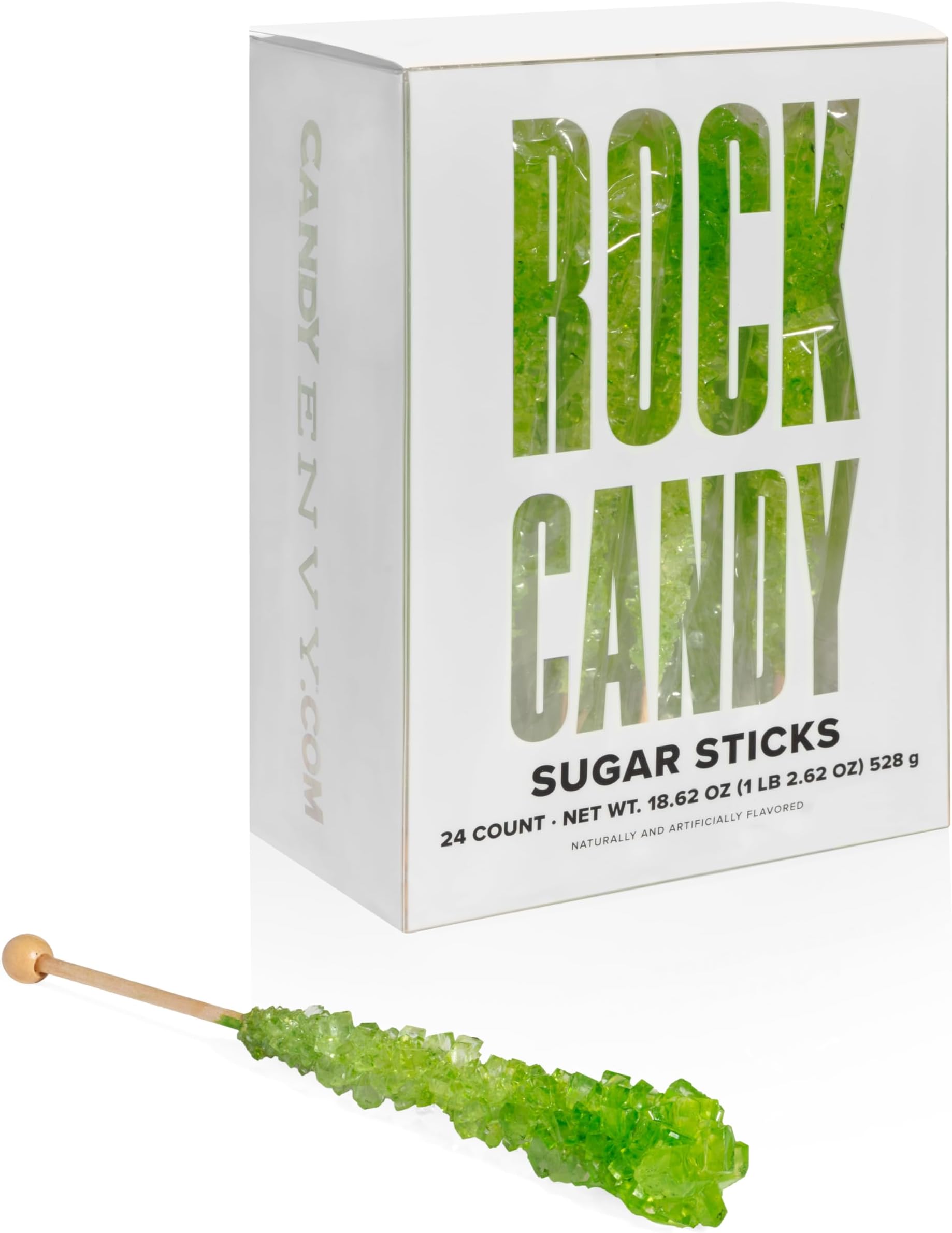 Amazon.com : Candy Envy - Blue Rock Candy Sugar Sticks - Blue Raspberry ...