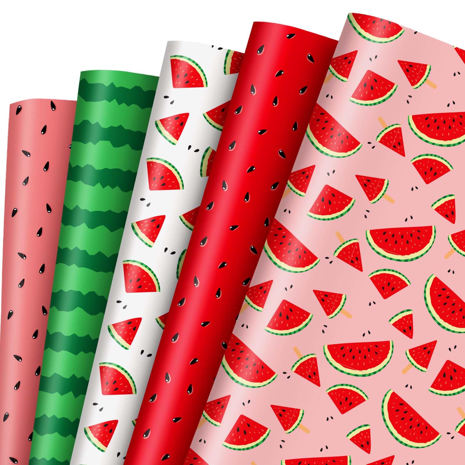 Amazon.com: JarThenaAMCS 10 Sheets Watermelon Wrapping Paper - Not Roll ...
