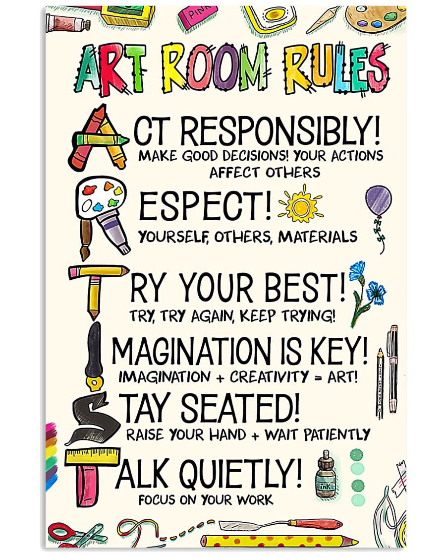 Art Room Rules Art Class Rules (new Version)